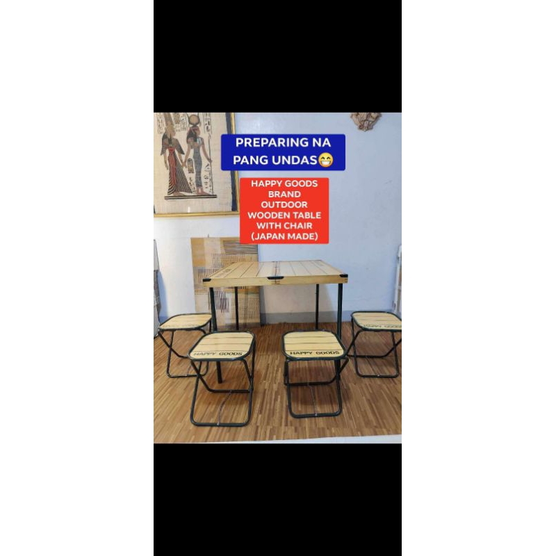 IMPORTED JAPAN CAMPING TABLE AND CHAIR | Shopee Philippines