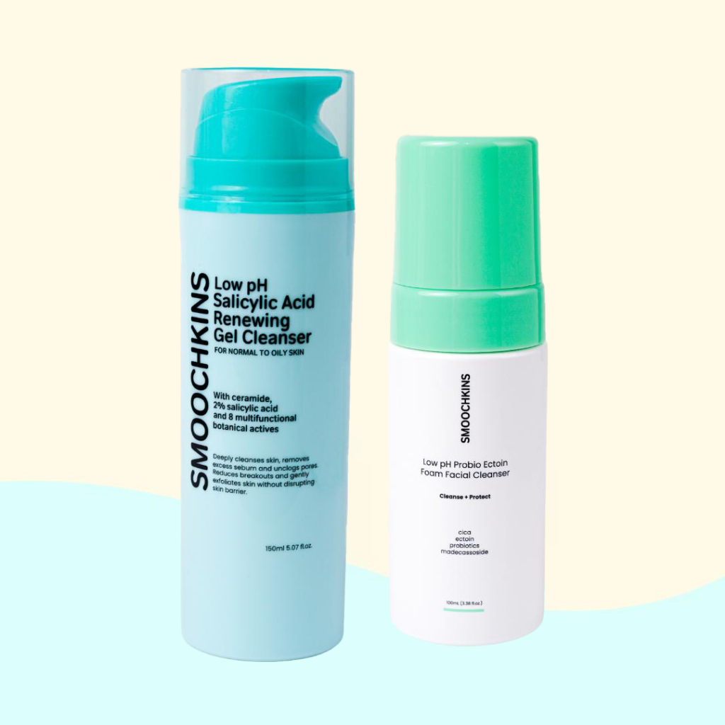 Smoochkins Low pH 2% Salicylic Acid Cleanser 150ml and Probio Ectoin ...