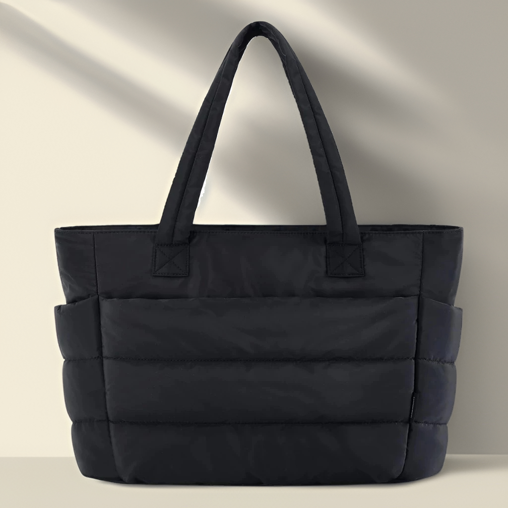 Travel Tote Bag for Women, Lightweight Puffy Handbag with Compartments ...
