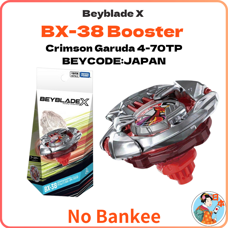 TAKARATOMY Beyblade X BX-38 Booster Crimson Garuda 4-70TP [BEYCODE ...