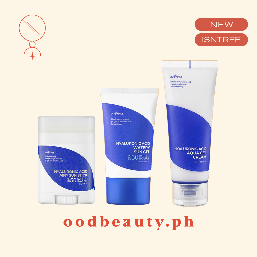 ISNTREE Hyaluronic Acid Watery Sun Gel / Airy Sun Stick / Aqua Gel ...