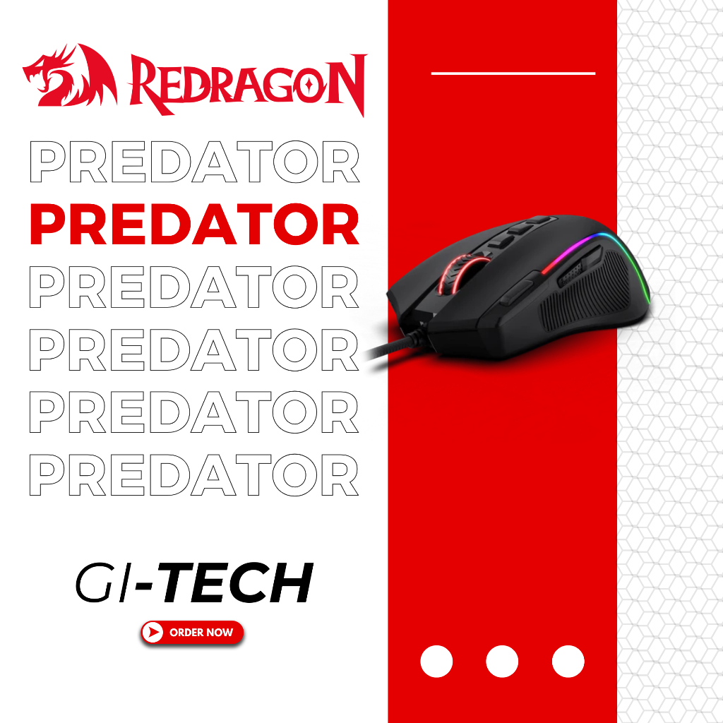 REDRAGON M612-RGB PREDATOR RGB GAMING MOUSE | Shopee Philippines
