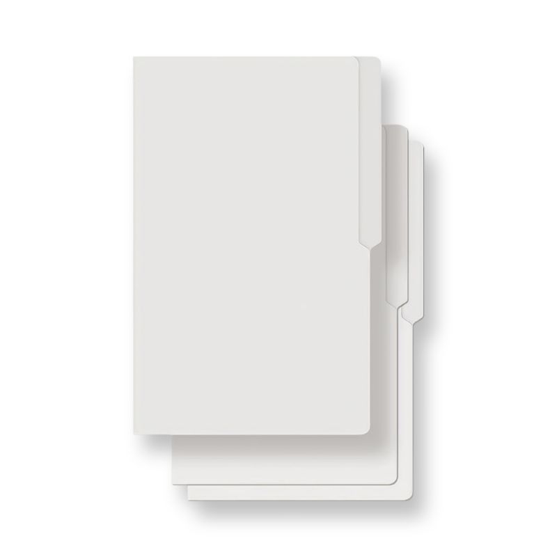 Premium White Long Folder Legal File Organizer Supplies Documents ...