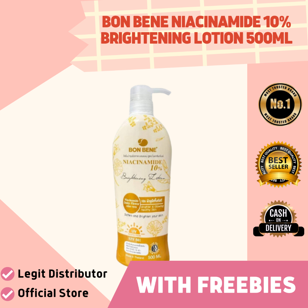 BON BENE NIACINAMIDE 10% BRIGHTENING LOTION 500ML | Shopee Philippines