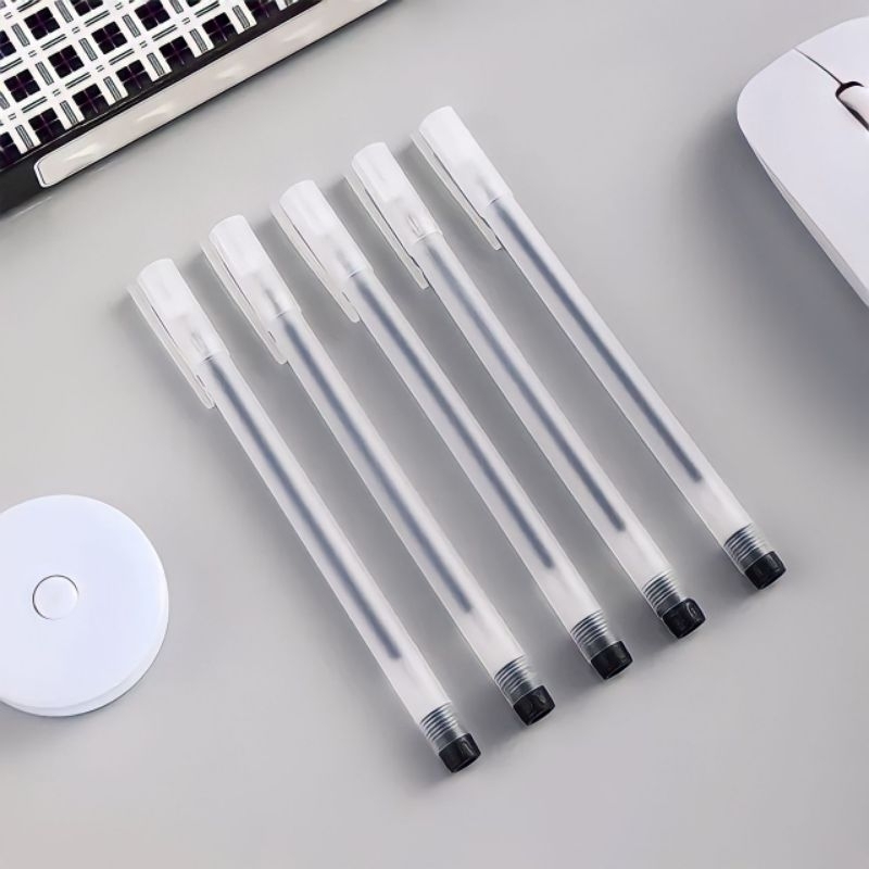 20pcs Frosted Muji 0.5mm Needle Tip Signature Gel Pen Set Quick Dry ink ...