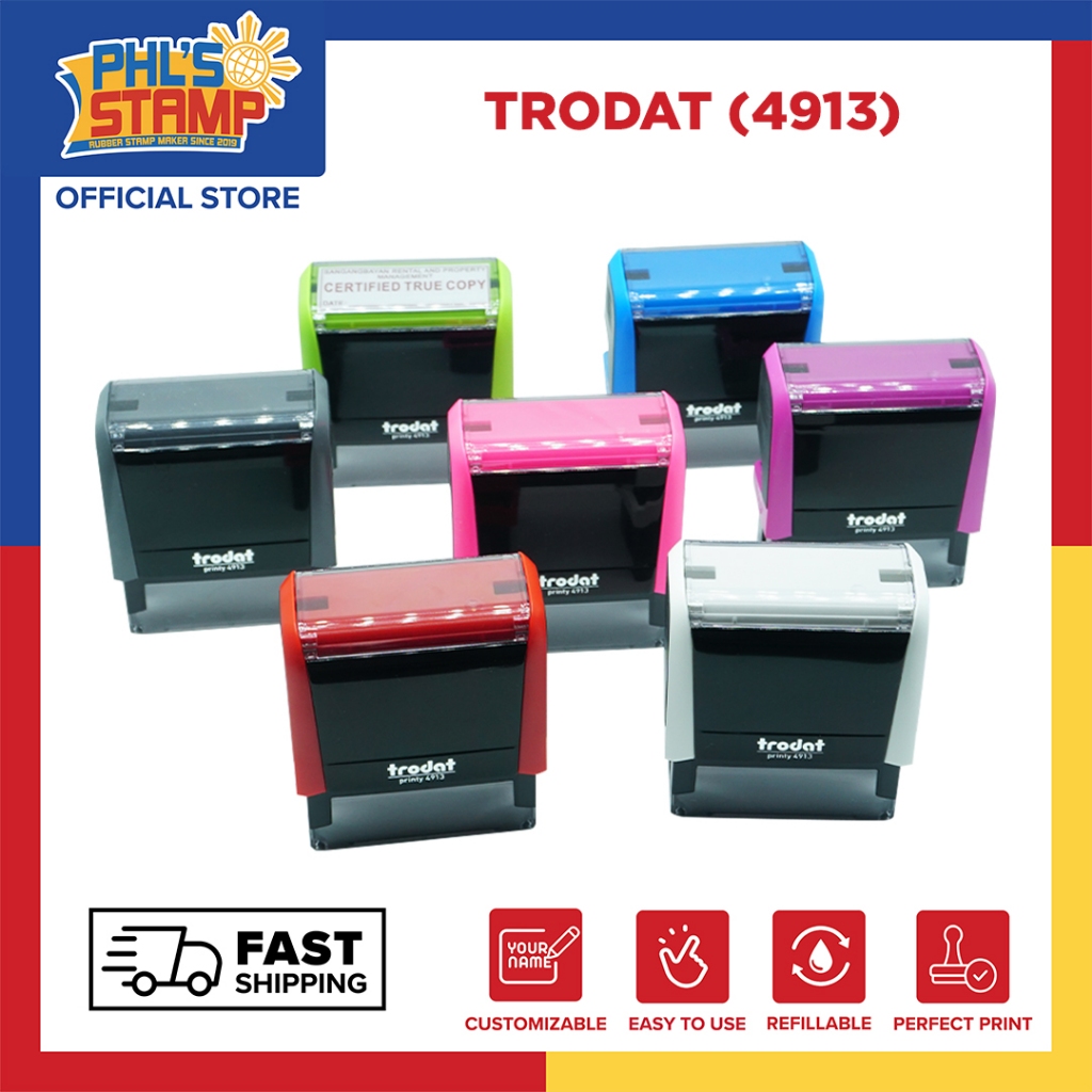 TRODAT 4913 PERSONALIZED STAMP | Shopee Philippines