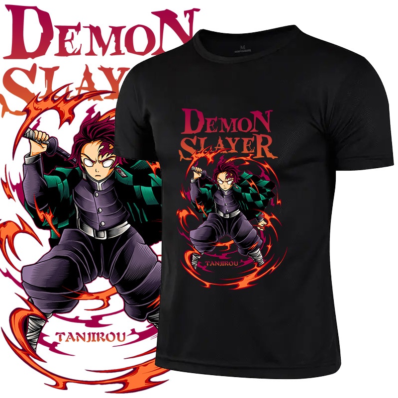 Demon slayer t shirt for men Kamado Tanjiro anime pattern printing ...