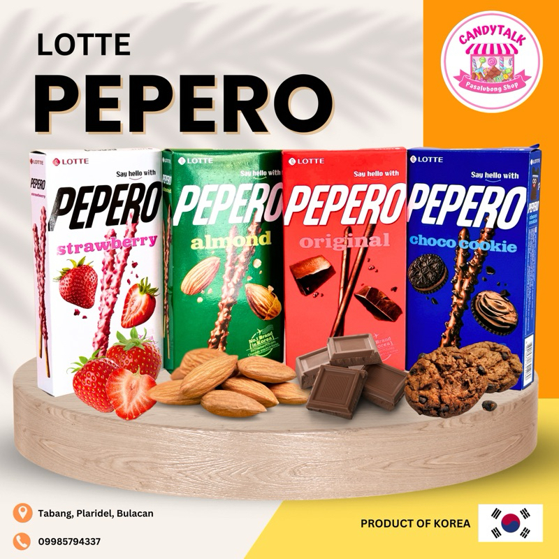 Lotte Pepero Snacks Assorted Flavors (32g) | Shopee Philippines