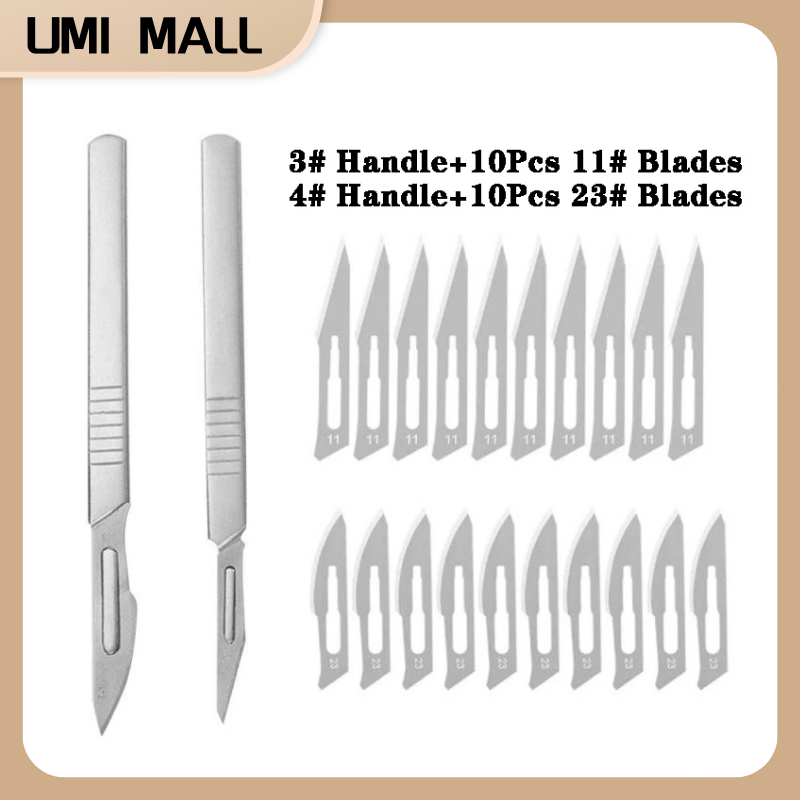 Carbon Steel Scalpels Surgical With Handle Scalpel Medical Knife ...