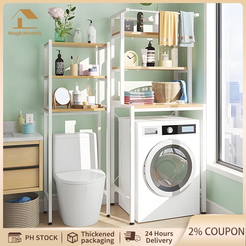 3 Tier Washing Machine Rack Bathroom Organizer Shelf Rack Floor Toilet ...