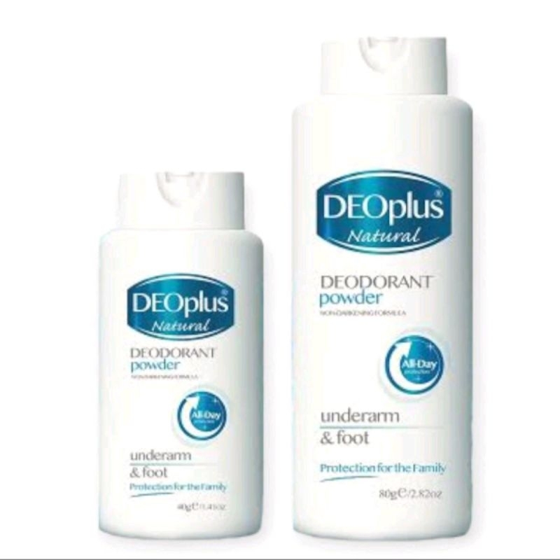 Deoplus natural deodorant powder for underarm & foot 40g & 80g | Shopee ...