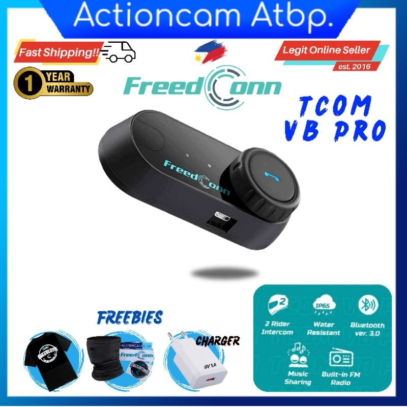 FreedConn TCOM-VB PRO Bluetooth Intercom | Shopee Philippines