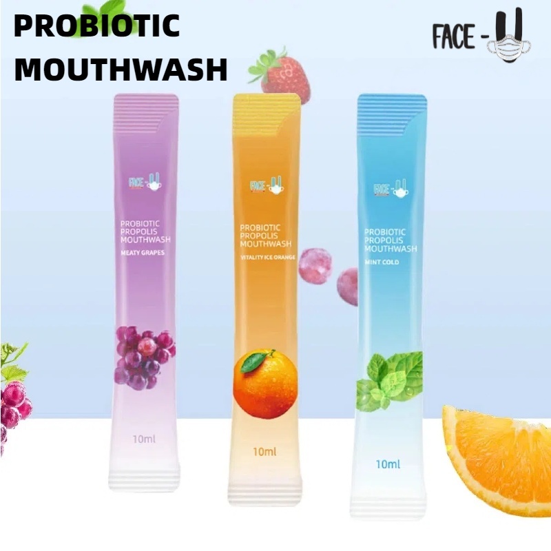 FACE-U 20Pcs/Box Mouthwash Fresh Breath Probiotic Mouthwash | Shopee ...