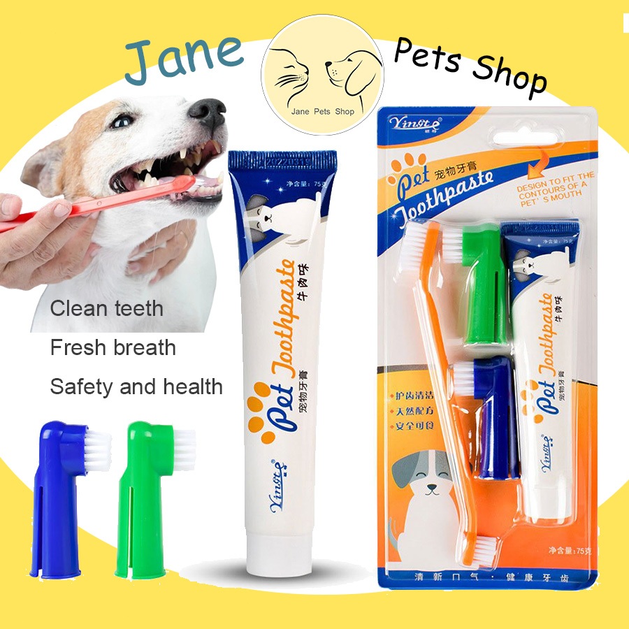 Toothpaste Cat And Dog Toothbrush Set Cat Toothbrush Set Pet Toothpaste ...