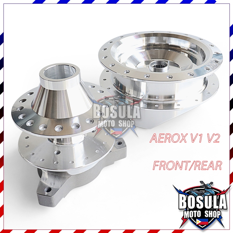 MUTAKIN Motorcycle Hub Front Disc and Rear Drum Set Yamaha AEROX V1 V2 | Shopee Philippines