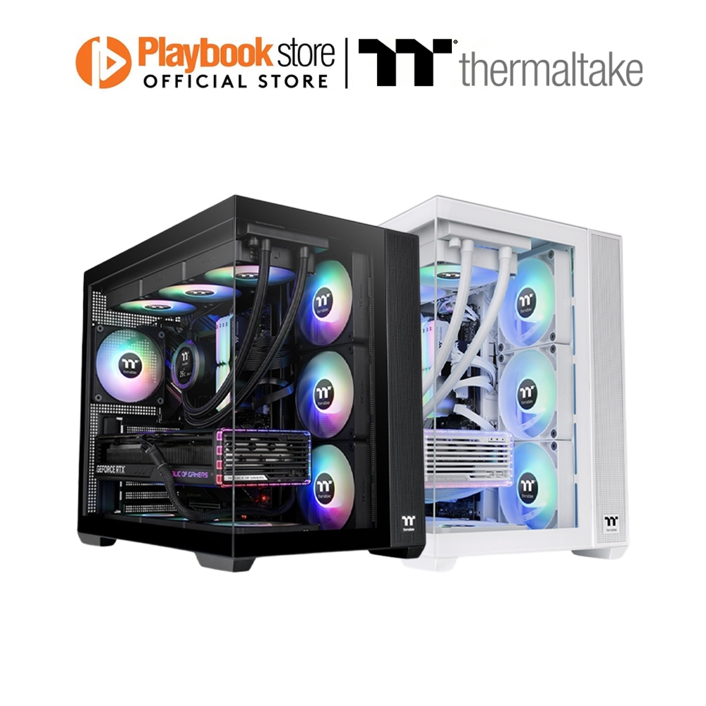 Thermaltake View 380 Tempered Glass ARGB Dual Chamber ATX Mid Tower ...
