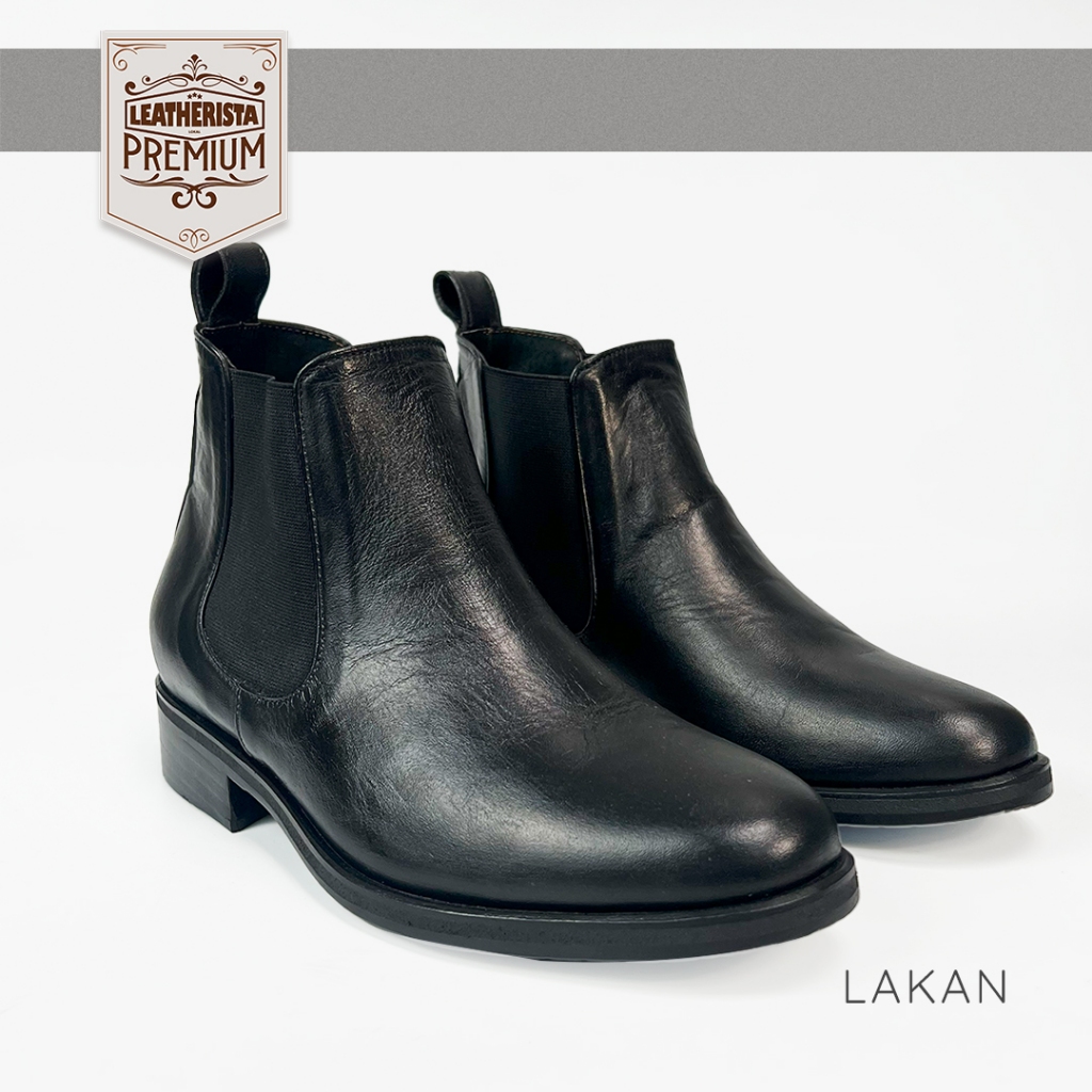Leatherista Lokal Lakan (Premium Leather Chelsea Boots) | Shopee ...