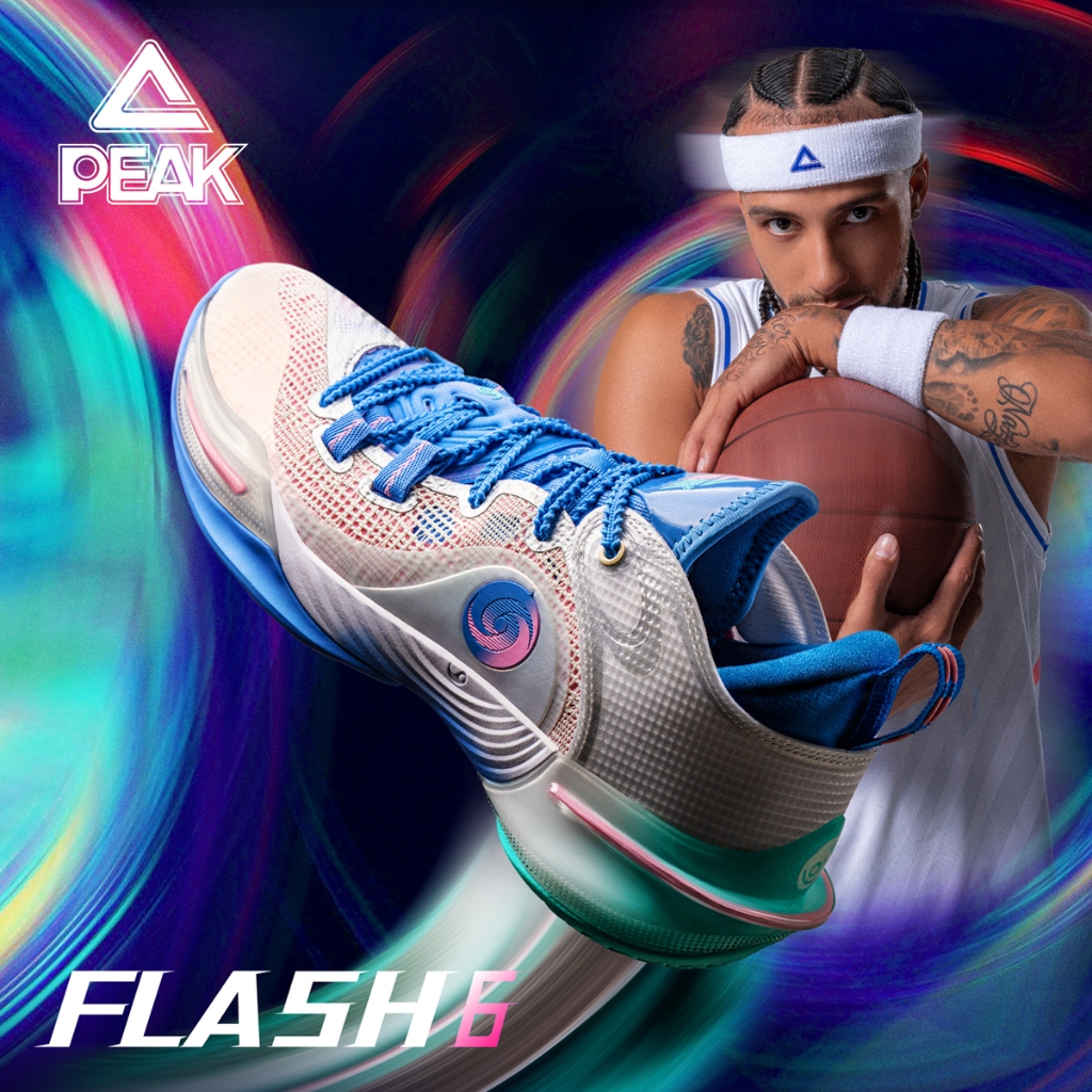 PEAK Men's Flash 6.0 Performance Basketball Shoes ET43807A | Shopee ...