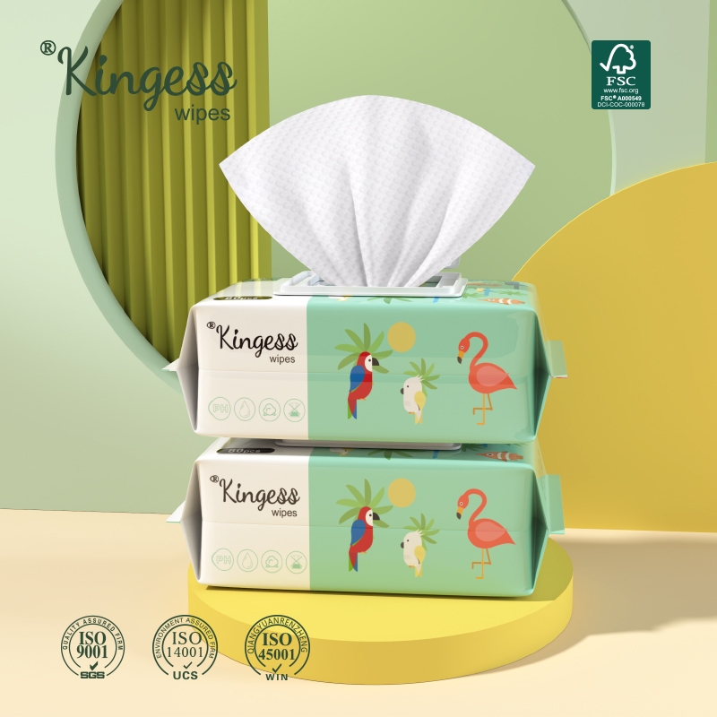 Kingess Wipes 80 Pcs Wet Wipes Large Capacity Non-Alcohol | Shopee ...