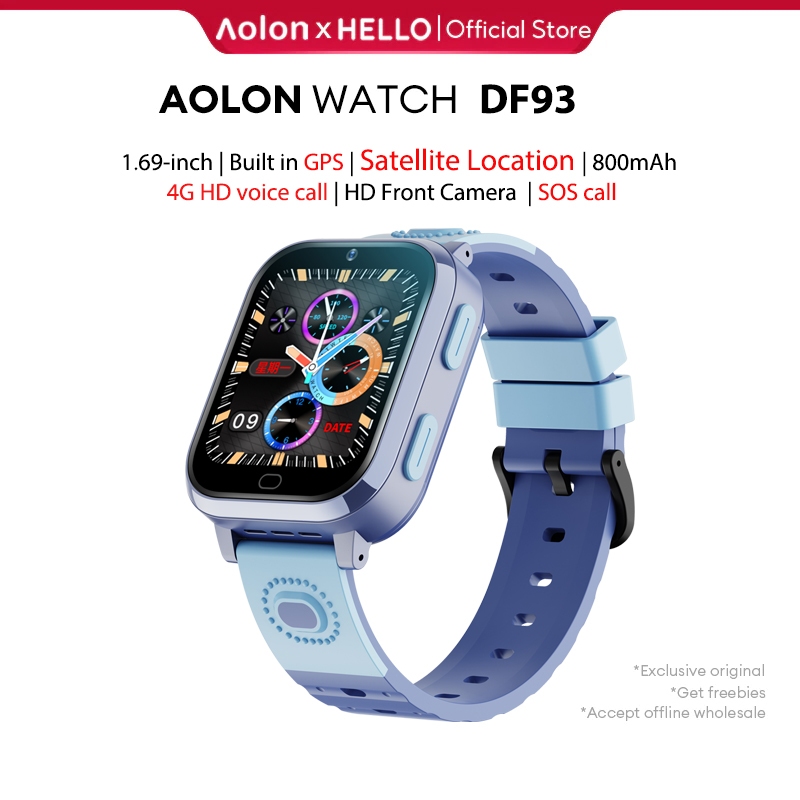 Hello DF93 Kids Smart Watch 4G HD Video Call WIFI Sim Card Network GPS ...