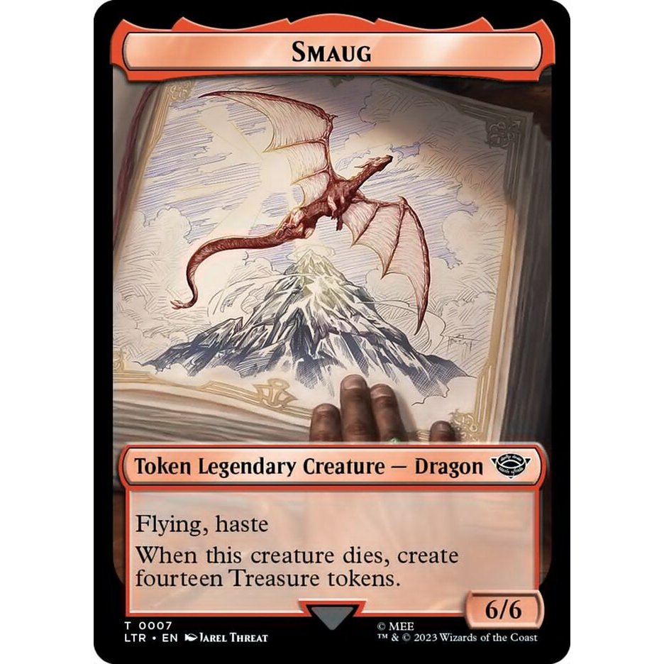 MTG Singles: Smaug Token - Universes Beyond: The Lord of the Rings LTR ...