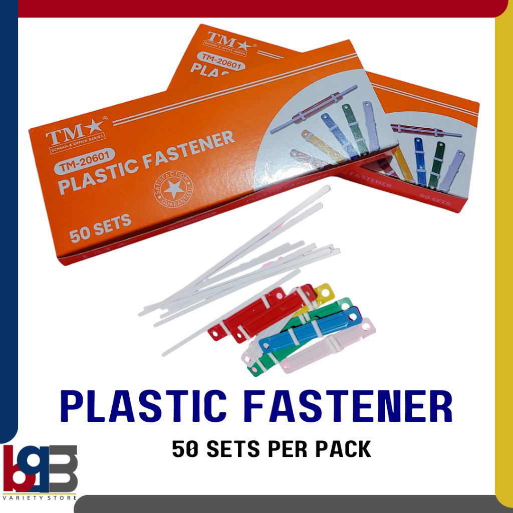 Plastic Fastener (1 box = 50 pairs) | Shopee Philippines