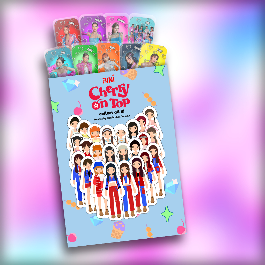 BINI CHERRY ON TOP PAPER DOLLS (INCLUSIVE OF 3 OUTFITS, 1 PHOTOCARD ...