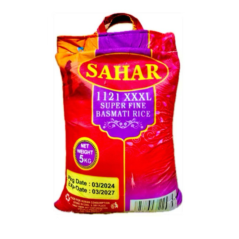 Sahar 1121 XXXL Super Fine Basmati Rice 5kg Bag Expiration05,2027 ...