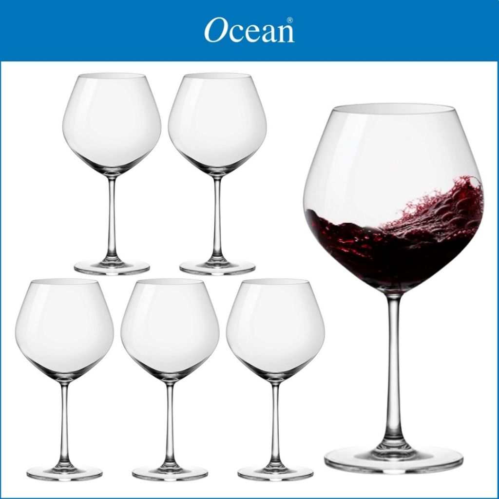 Ocean Glassware Sante Burgundy Wine Champagne Drinking Glass 635ml (Set ...