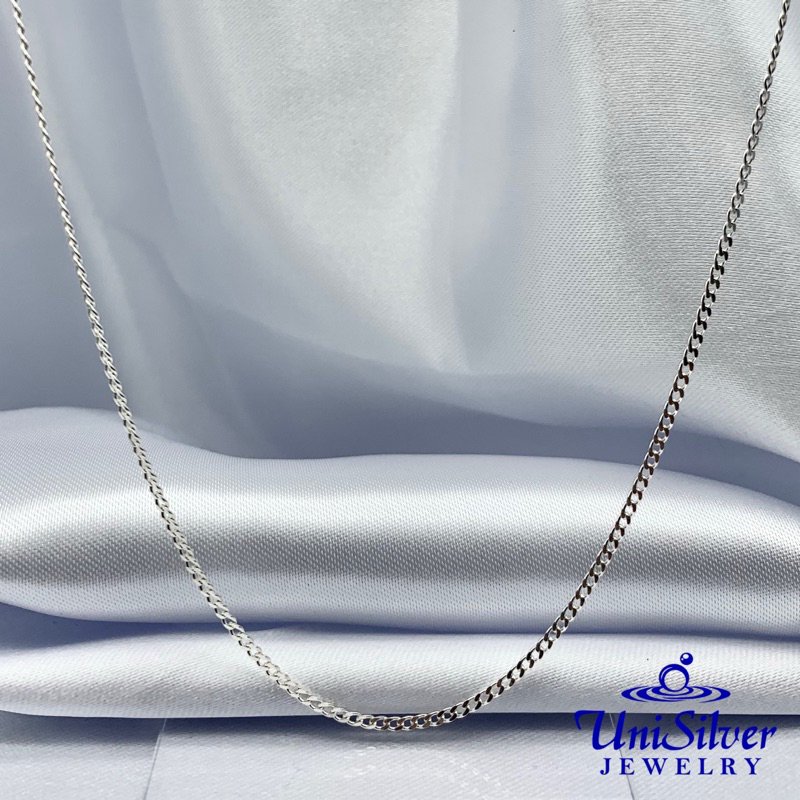 Unisilver 925 Sterling Silver Hollow Curb Chain Necklace (LN380) For ...