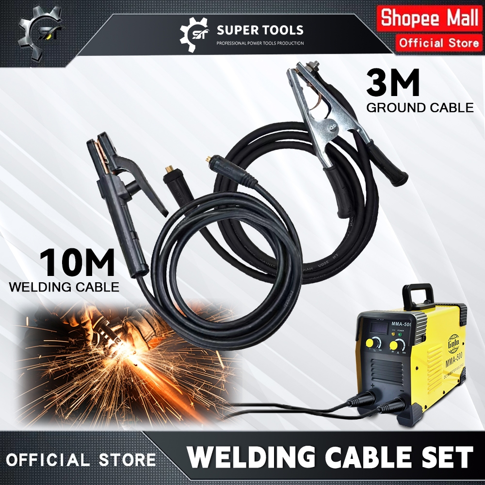Welding machine Universal Welding Cable heavy duty 10 meters and Ground ...