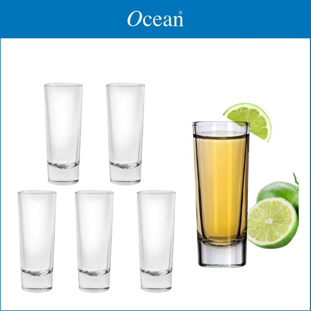 Ocean Glassware San Marino Shot Glass Drinking Glass 65ml / 2 1/4oz Set ...