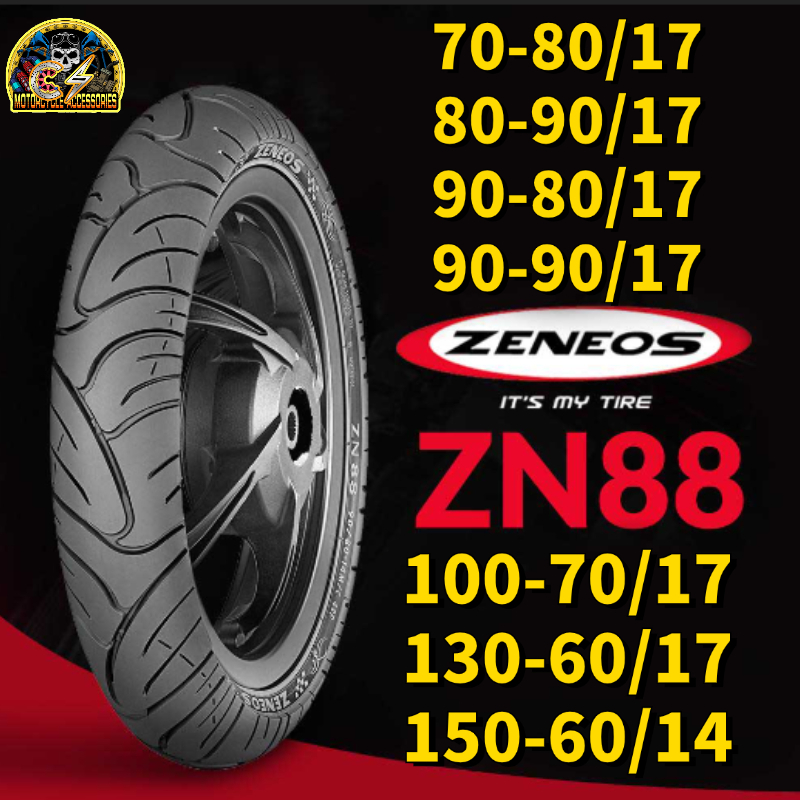 CS Motorcycle Zeneos ZN62 ZN88 Tire Gulong 14 Rim 17 Rim (Tubeless ...