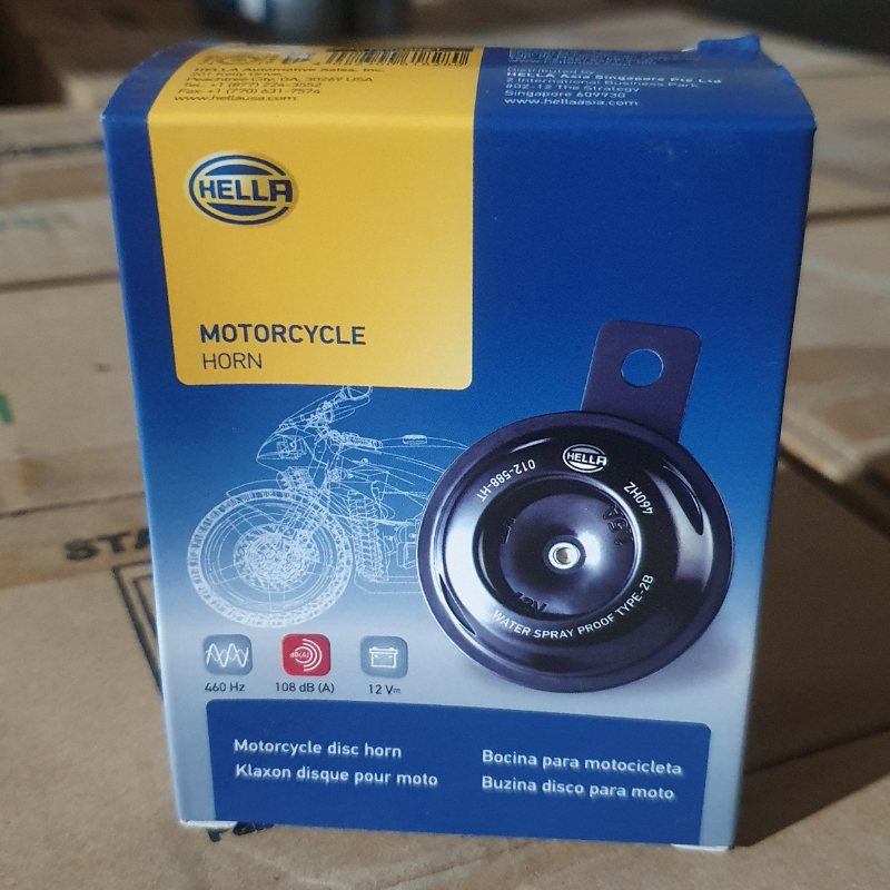 Hella Motorcycle Horn Disc Type Single 12V | Shopee Philippines