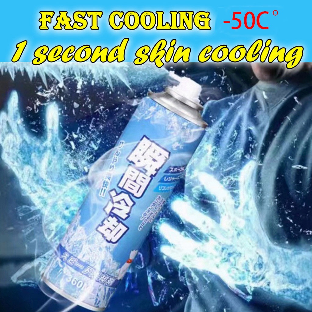 kele Cooling Spray Summer Home Car Dual-Use Dry Ice Cooling Spray ...