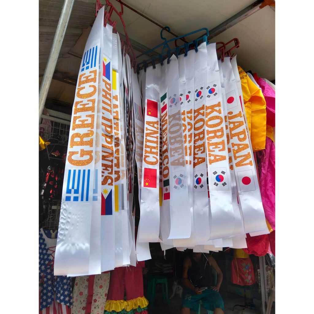 Sash for United Nation , Pageant, etc. Customize/Personalize /Flaglets ...