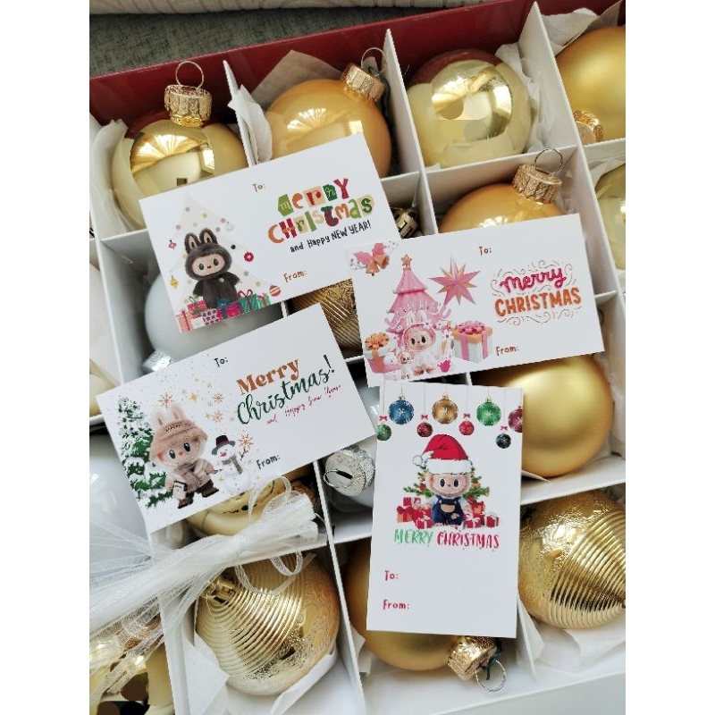 LABUBU Christmas Gift Tag | 12 pieces per pack | Shopee Philippines