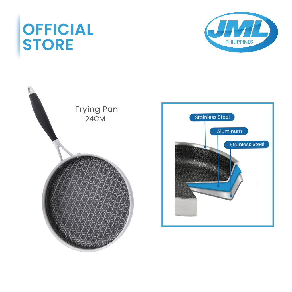 JML Grand Master Stainless Elite Frying Pan H3PEFP | Shopee Philippines
