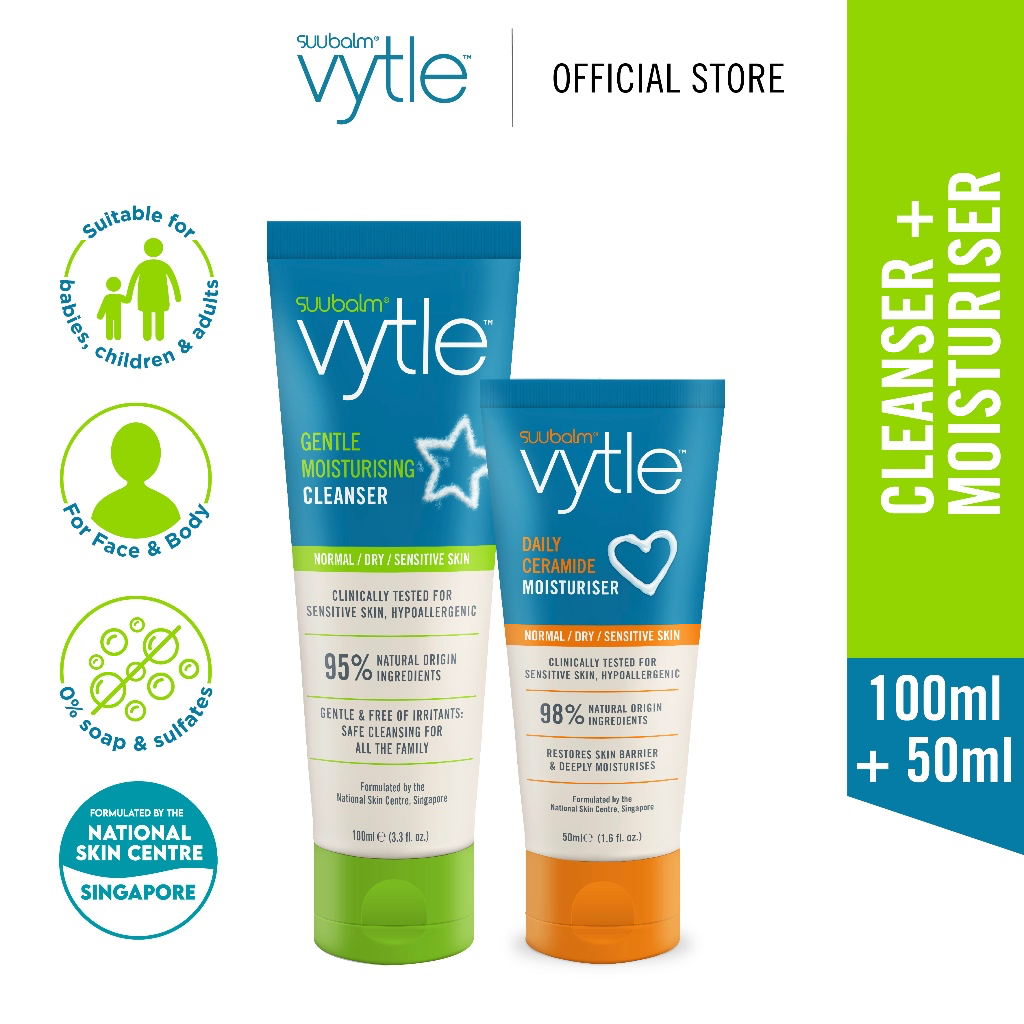 Vytle Cleanser 100ML and Moisturiser 50ML Bundle | Shopee Philippines