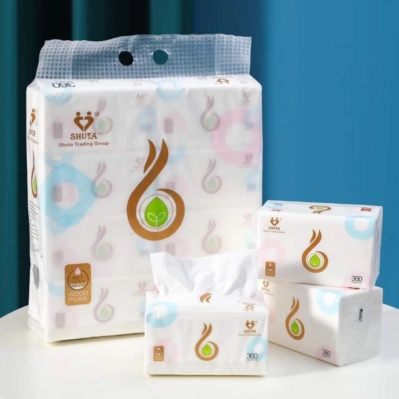 Wood Pure Facial Tissue Shuta 360's Good Quality Tissue Paper (Shopz123 ...