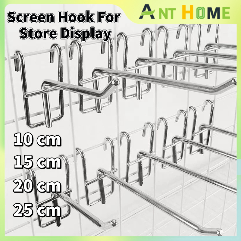 Heavy Duty Screen Hooks For Grid Wall Wire Mesh Hanging | Shopee ...