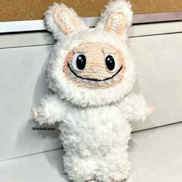 Labubu The Monster Keychain Plush Crochet | Shopee Philippines