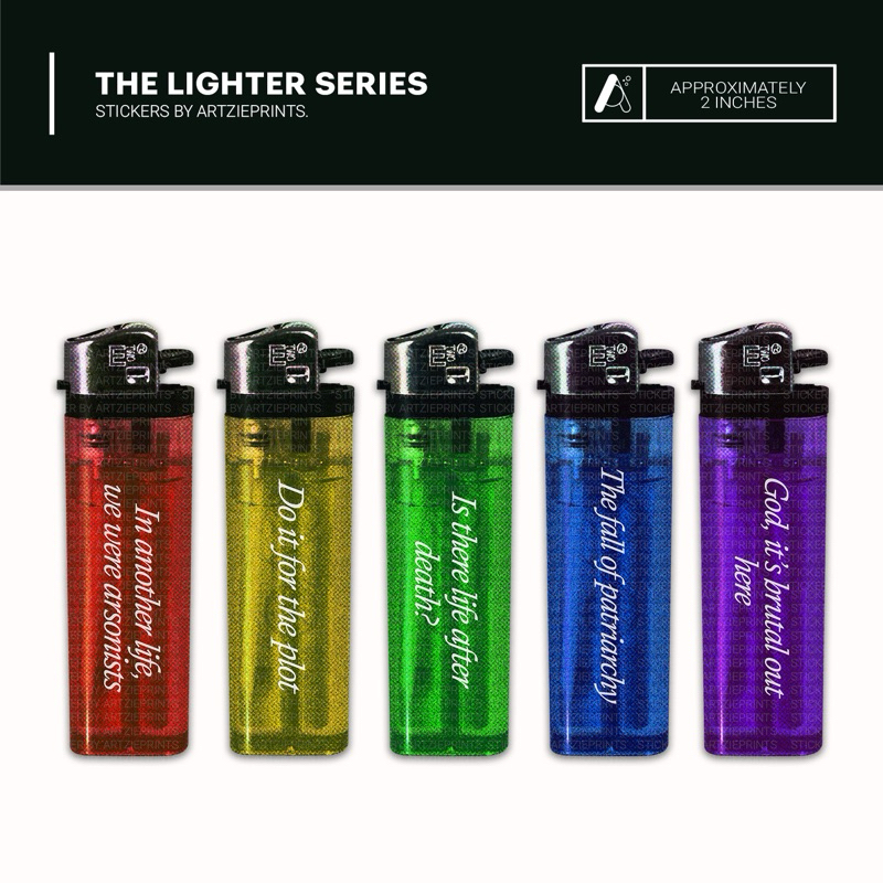 The Lighter Series Stickers | Matte Laminated Waterproof | For : Laptop ...
