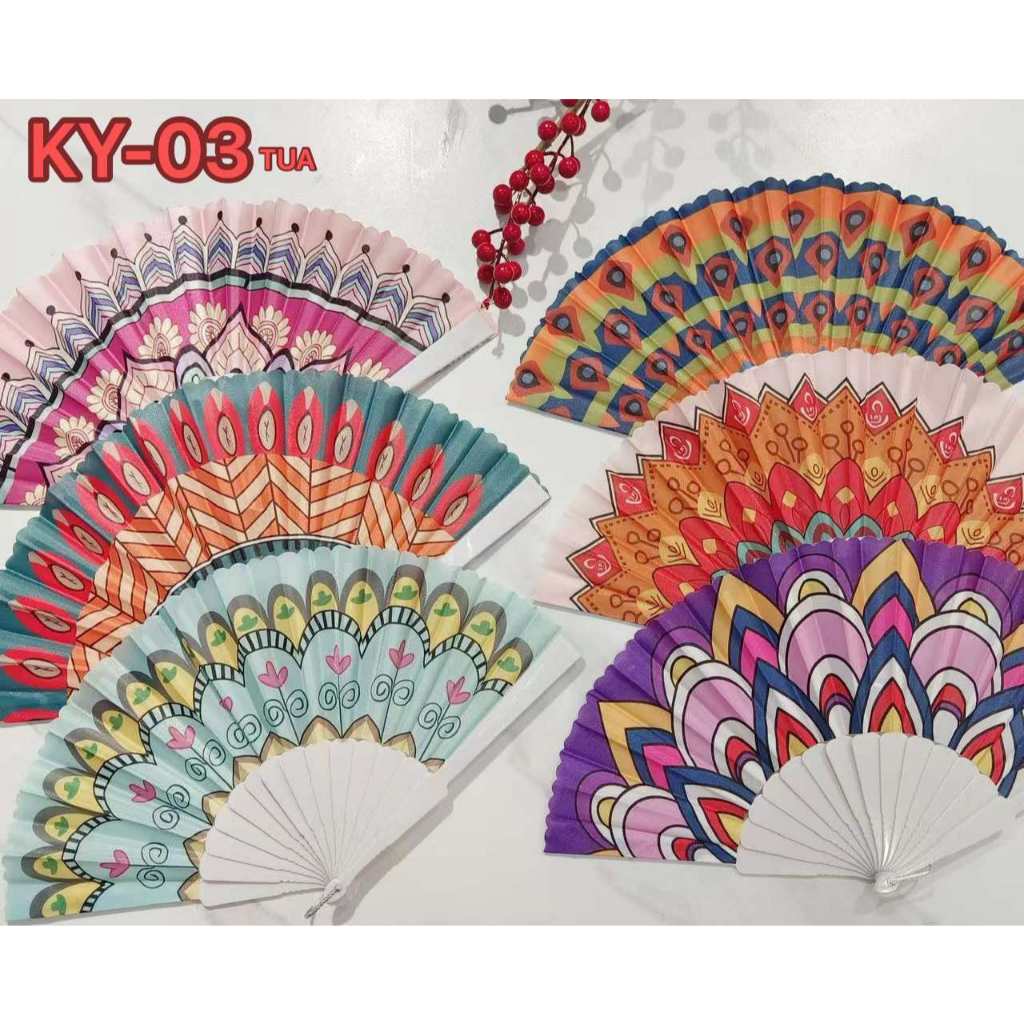 plastic folding fan KY03 | Shopee Philippines
