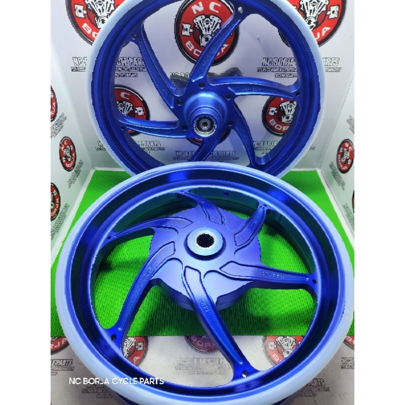 OKIMURA MAGS CNC BLUE F 250X14/ R 350X14 FOR AEROX | Shopee Philippines