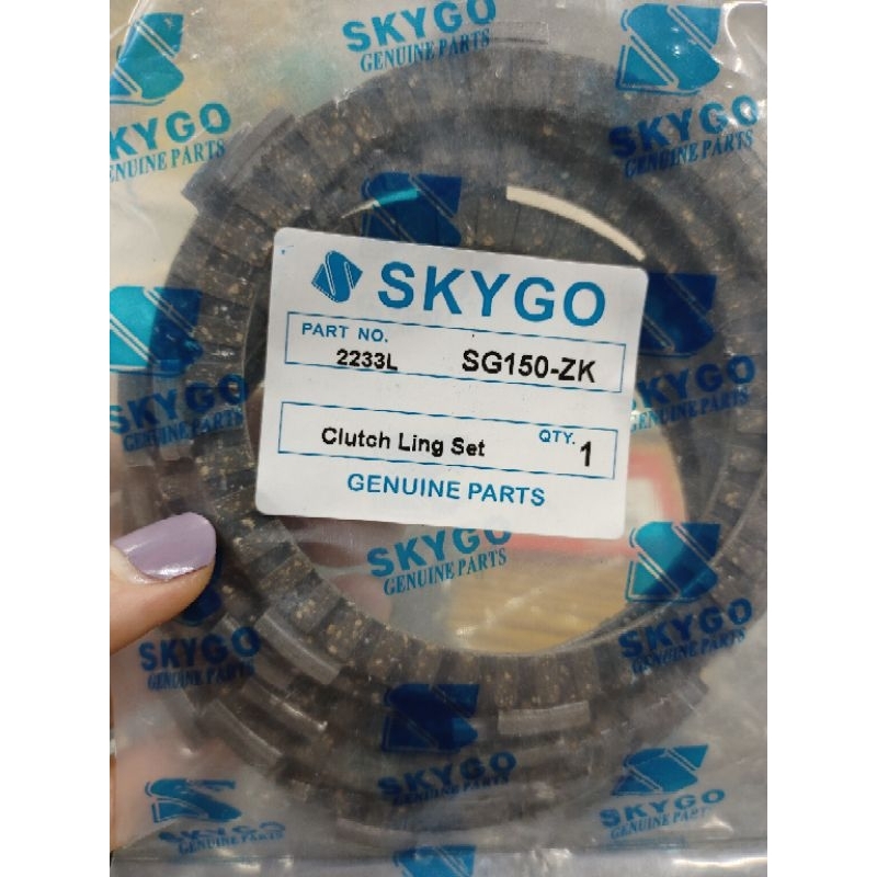 SKYGO CLUTCH LINING 5 PCS SKYGO HONDA TMX 155 TC 125 PINOY 155 ...
