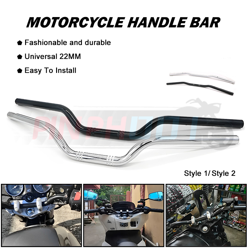 7/8" 22mm Motorcycle HandleBar Universal Stainless steel / Aluminium ...