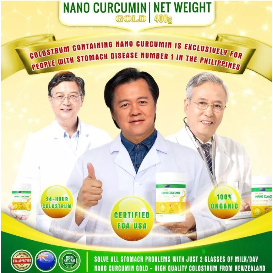 Nano Curcumin Milk Gold 400g -Stomach Problem Gerd Ulcer Acid Reflux ...