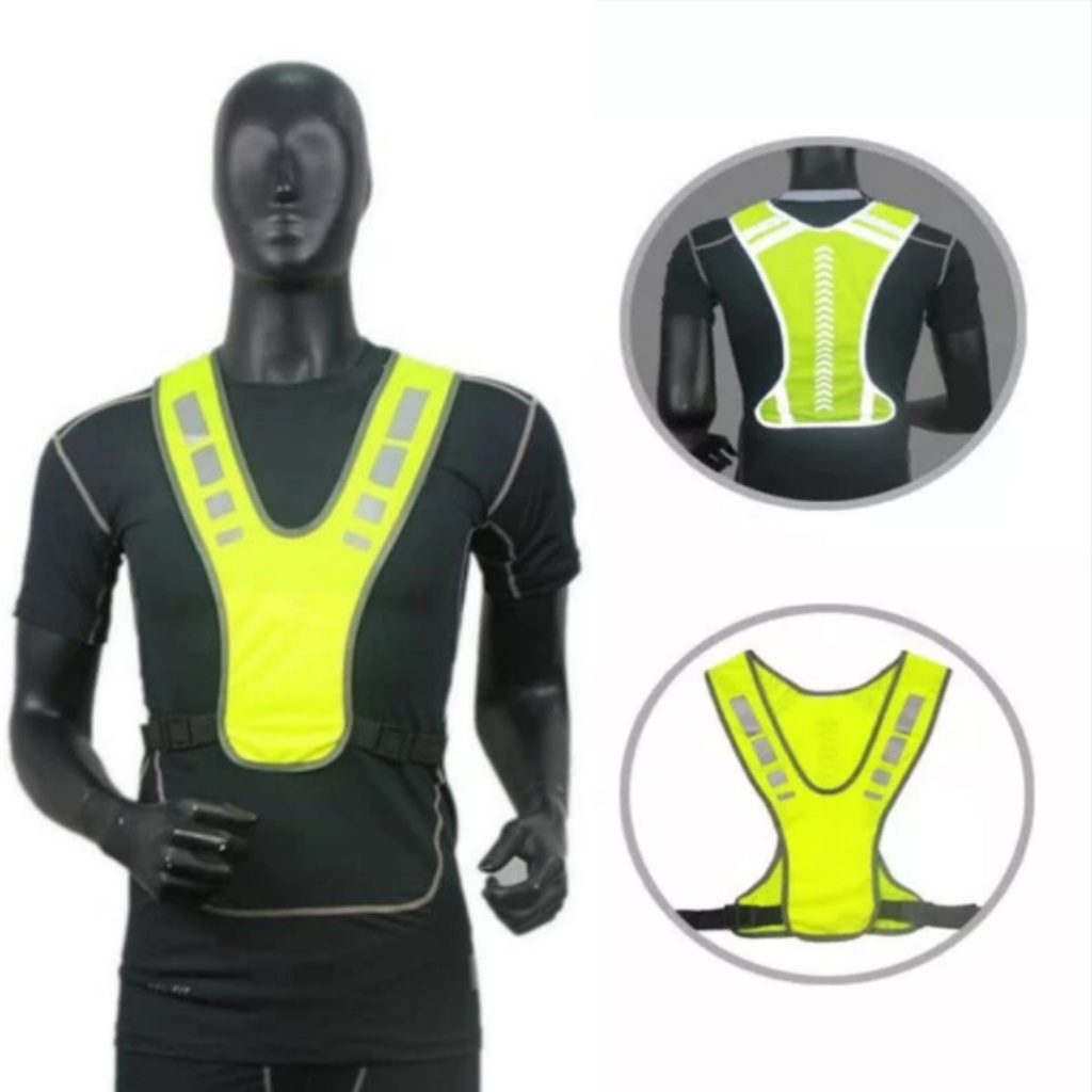 Reflective Vest Running safety vest Jogging bike motorcycle night high ...