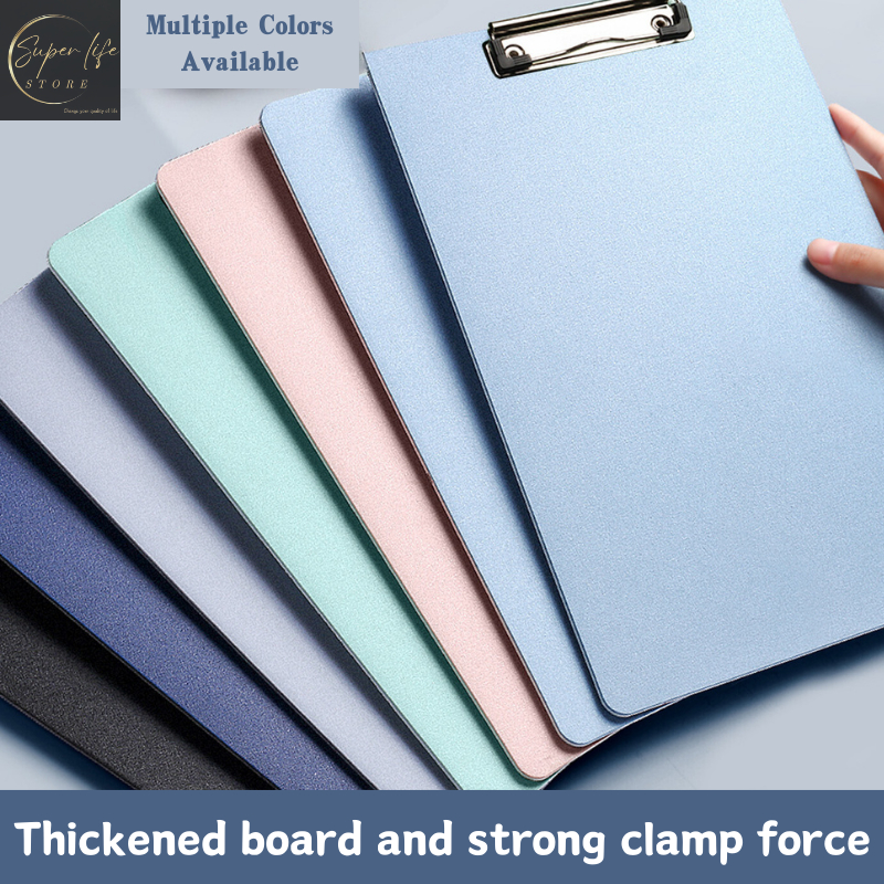 【SLS】Super Folder Clip Board Folder Writing Board A4 Paper Folder for ...